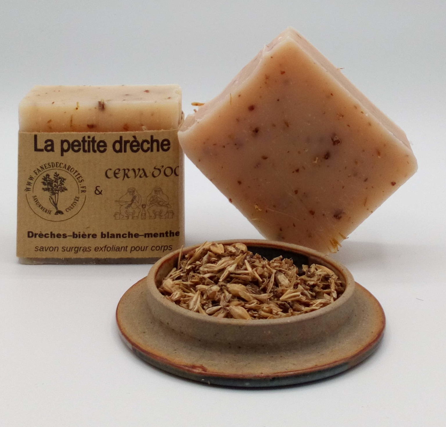 La petite drêche savon exfoliant, à la bière et au citron
